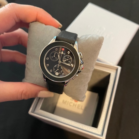 Michele | Accessories | Michele Watch With Rubber Band | Poshmark